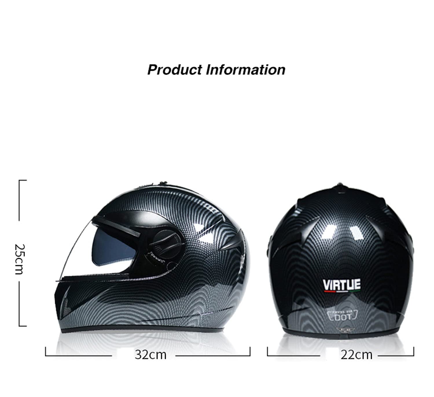 DOT Approved Silver Carbon Fiber Helmet Men Racing Helmet
