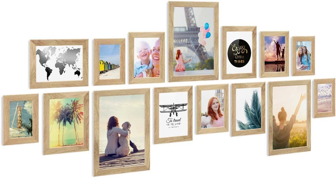 Collage Frame Photolini Basic Collection Modern White Made of MDF with ...