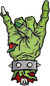 Amazon.com: Pinsanity Zombie Rock Hand Iron-On Embroidered Patch