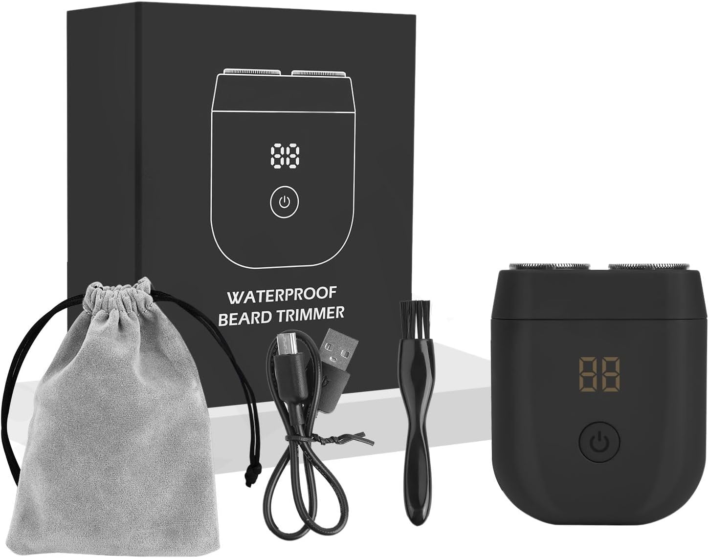 Amazon.com: Electric Travel Razor for Men Mini Rotary Shaver Waterproof ...