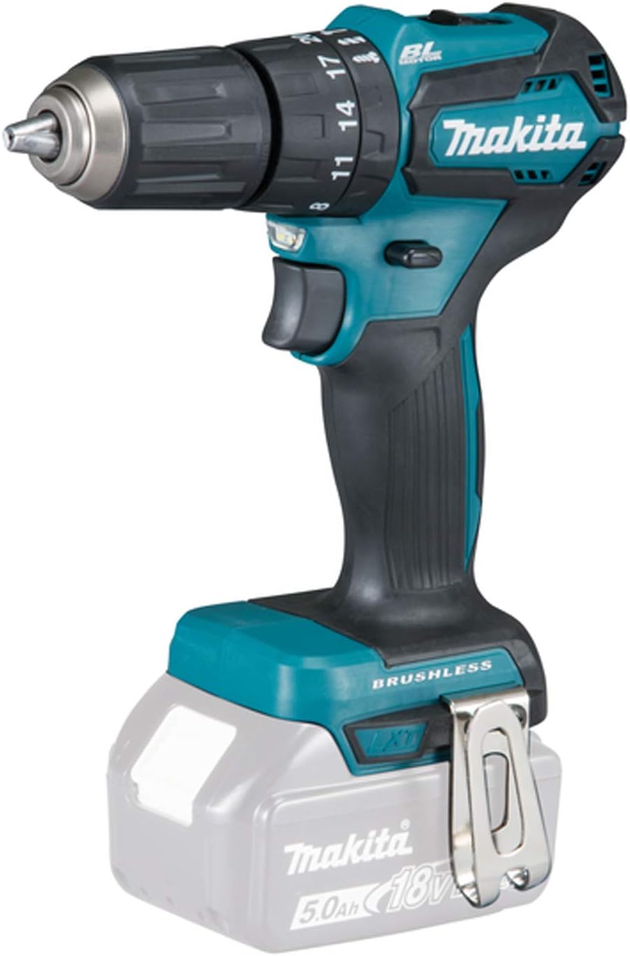 Makita DHP485Z 18V Li-Ion LXT Brushless Combi Drill - Batteries and ...