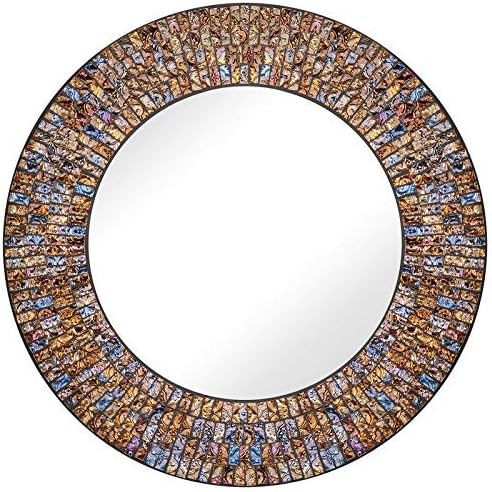 Amazon.com: Zorigs Mosaic Mirror, Wall Art Décor – Handcrafted ...