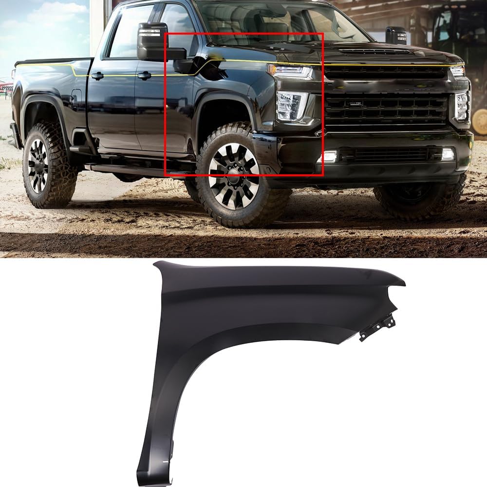 Amazon.com: CAREONLINE Front Passenger Right Side Fender Fits for 2019 ...