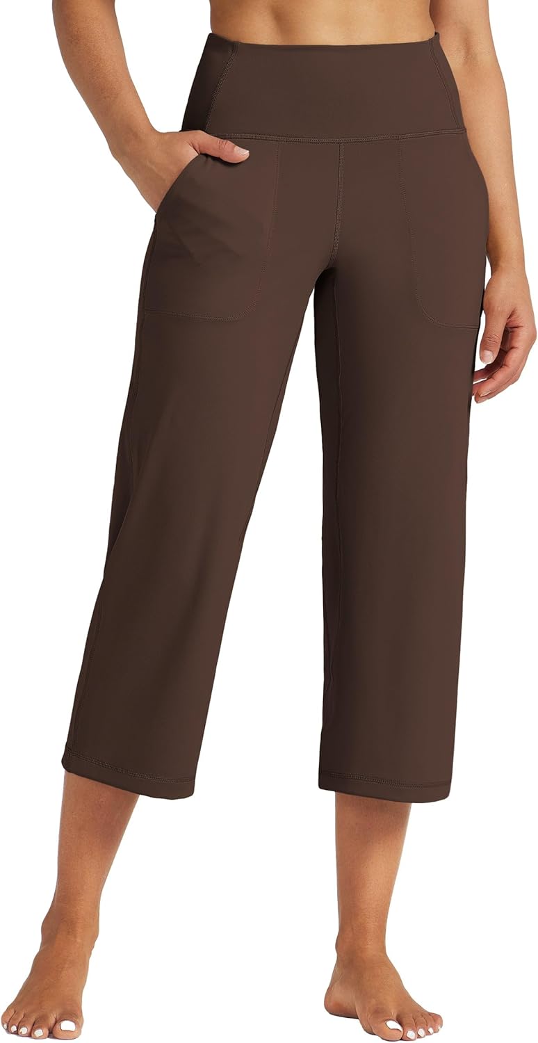 Amazon.com: Willit Women's Yoga Capris Pants High Waist Leggings ...