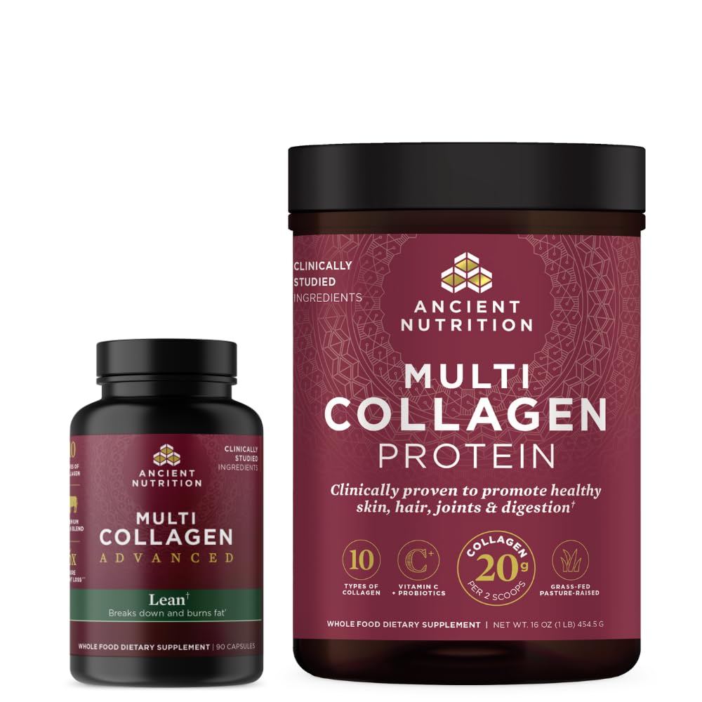 Amazon.com: Ancient Nutrition Multi Collagen Advanced Capsules, Lean ...