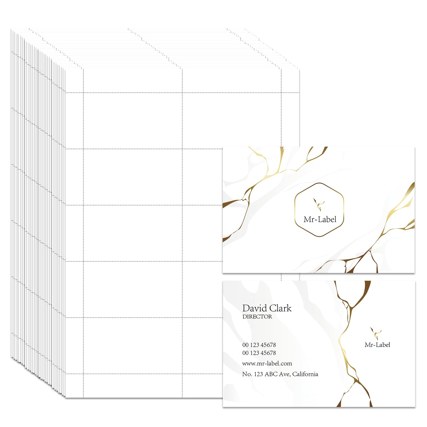 Amazon.com : Mr-Label 240gsm Heavyweight Printable Business Cards 3.5 ...