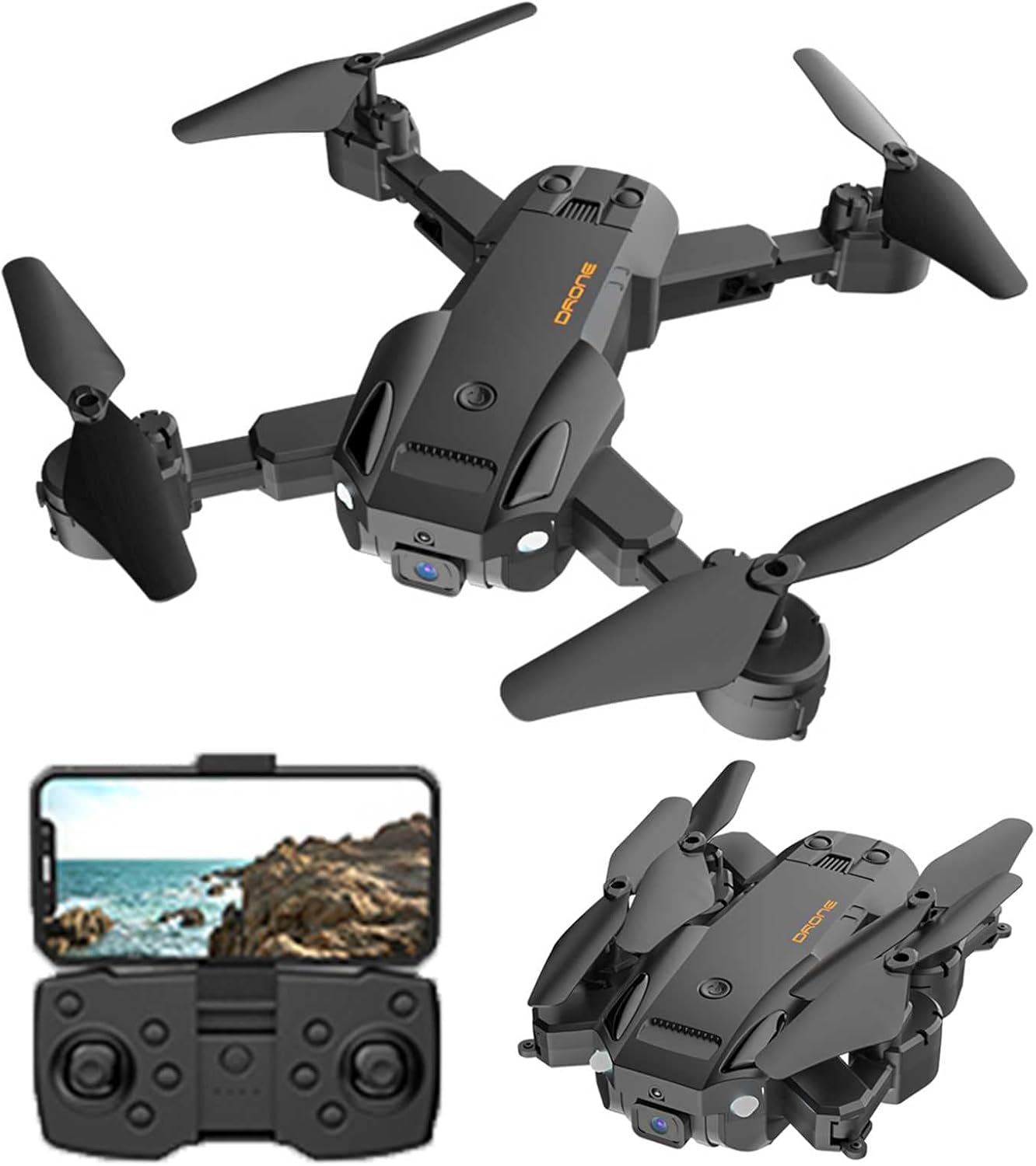 Drohne mit 4K UHD Kamera, RC WiFi FPV Mini Faltbar Drohnen Mit 2 ...