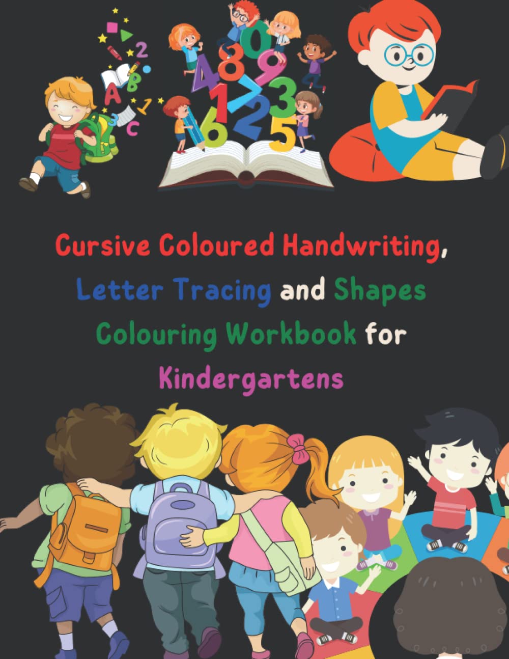 Cursive Coloured Handwriting Letter Tracing And Shapes Colouring ...