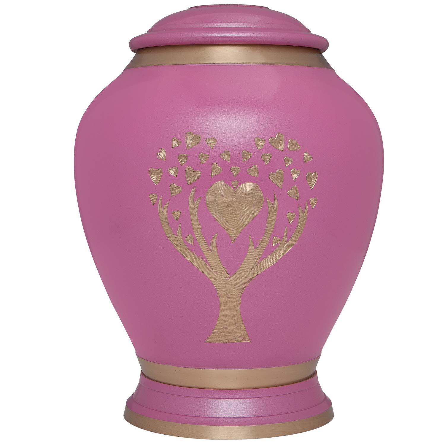 Buy Pink Cremation Urn with Tree of Life by Liliane Memorials - Urns ...