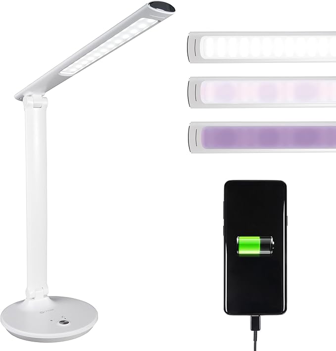 OttLite Desk Lamp with USB Charging & Good Housekeeping Sanitizing ...