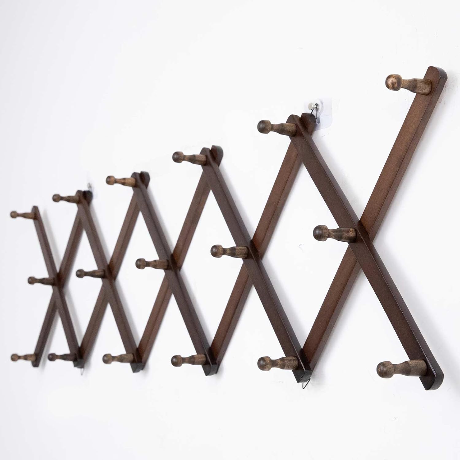 Amazon.com: Qiannhee Hat Rack for Wall, Expandable Wall Hat Holder with ...