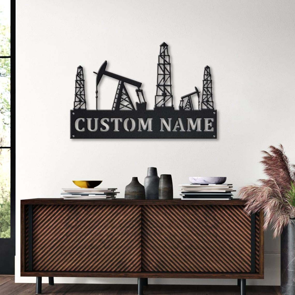 Amazon.com: TiTaicor Custom Oilfield Metal Sign,Oil Field Roughneck ...