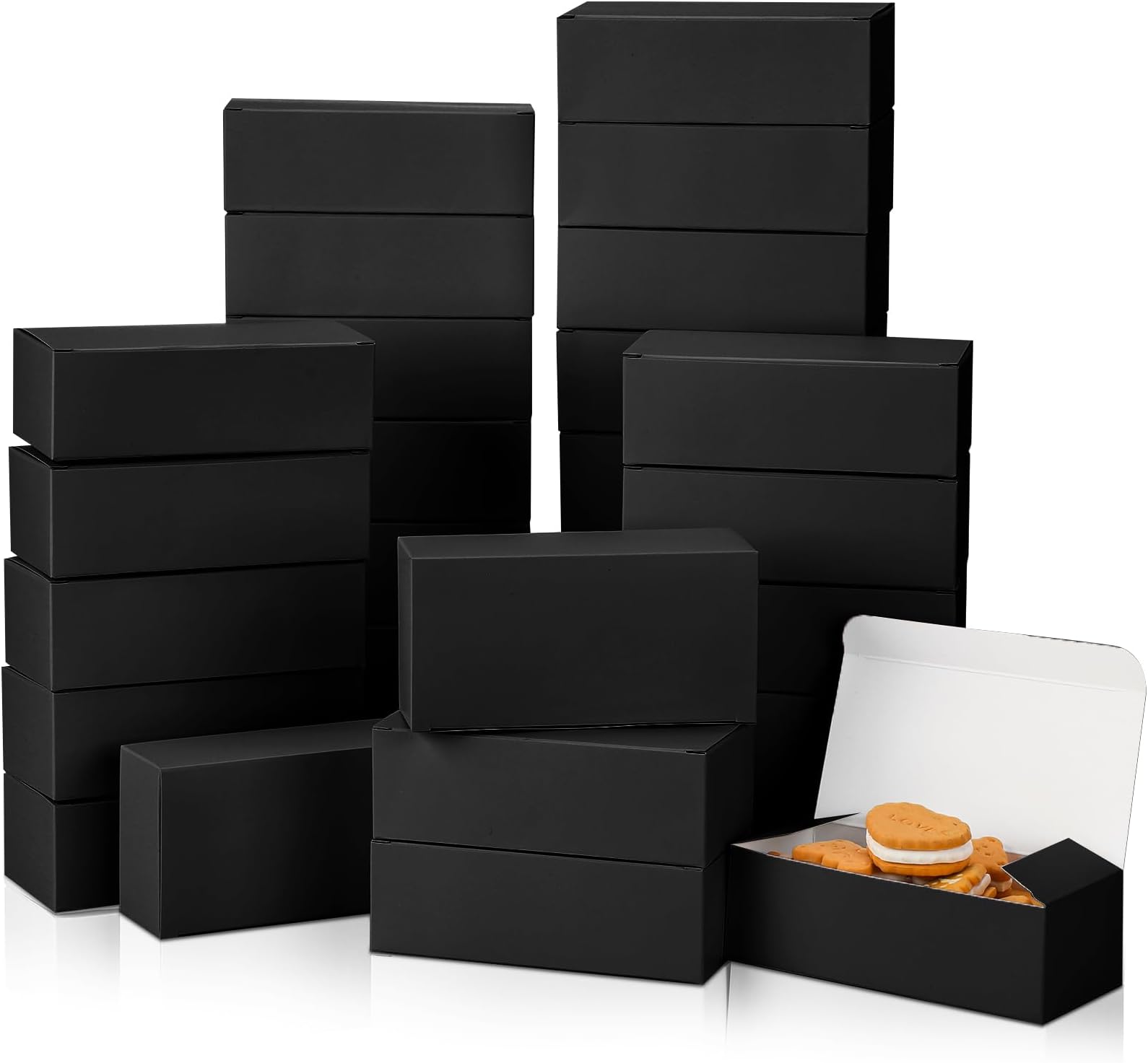 Amazon.com: Outus 24 Pcs Black Gift Boxes with Lids for Presents ...