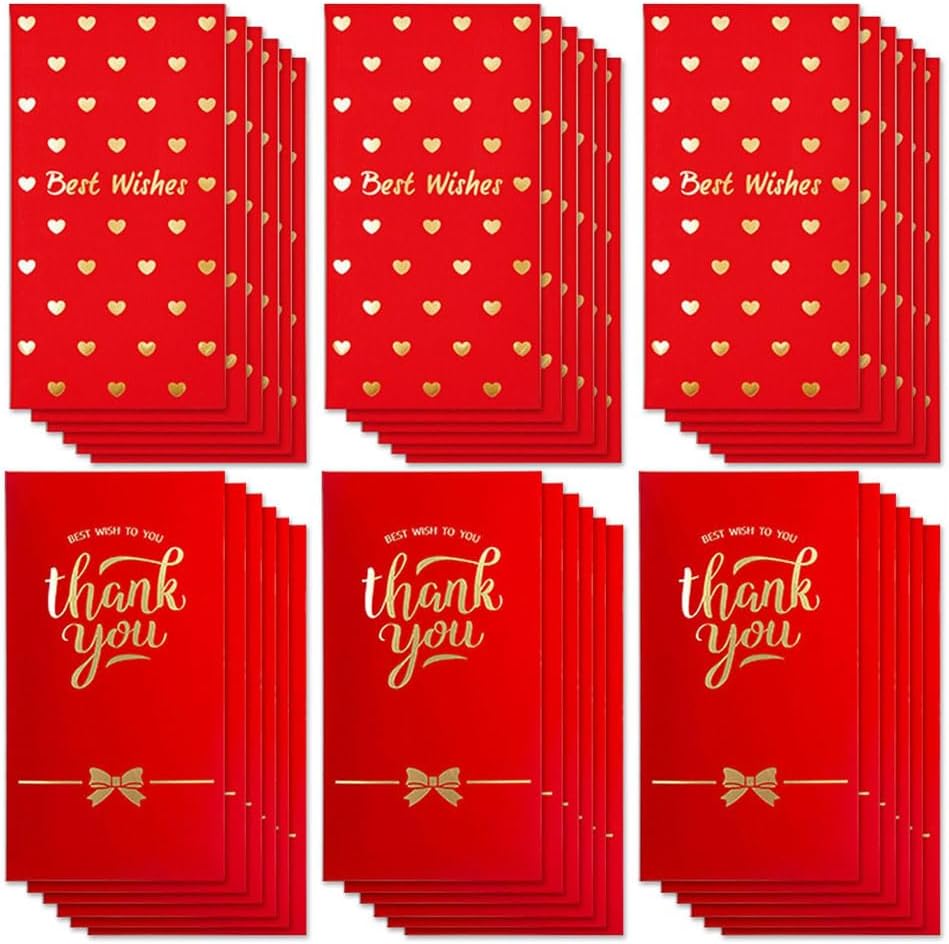Amazon.com : SEPGLITTER Chinese New Year Red Envelopes 2024, 54PCS ...