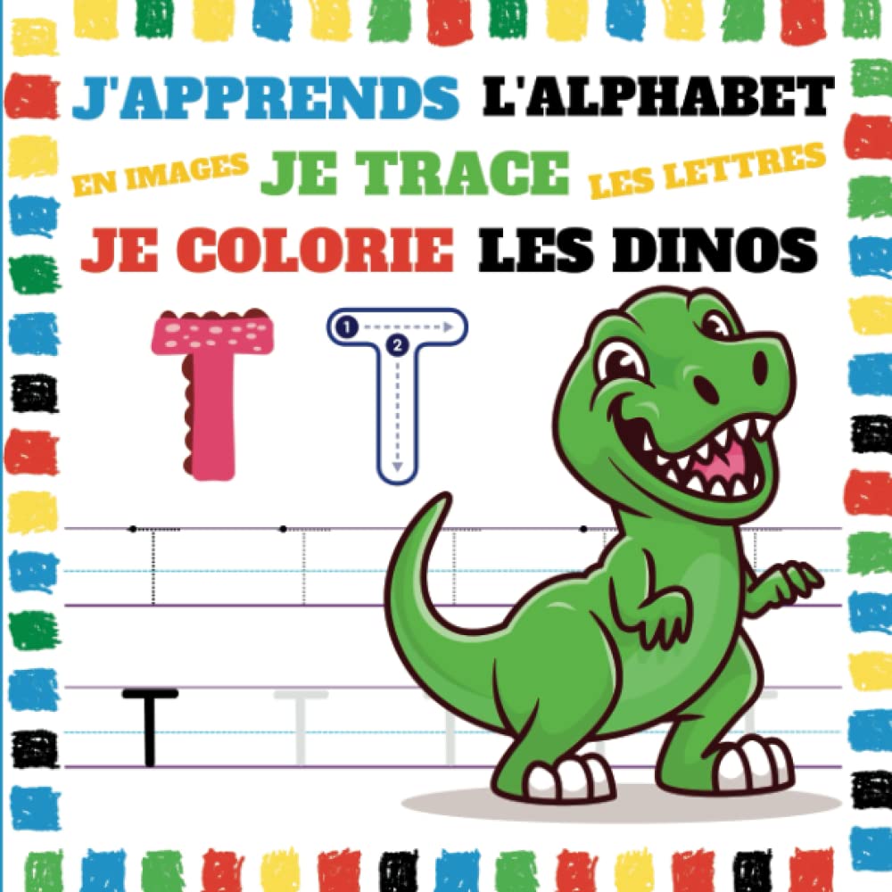 Japprends Lalphabet En Images Je Trace Les Lettres Je Colorie ...