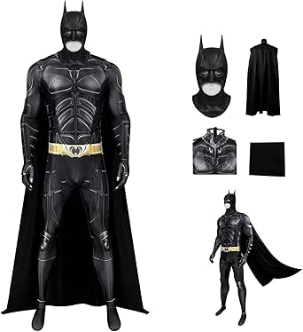 Amazon.com: Lyxaof Bat Costume for Men Adult Superhero Dark Knight ...