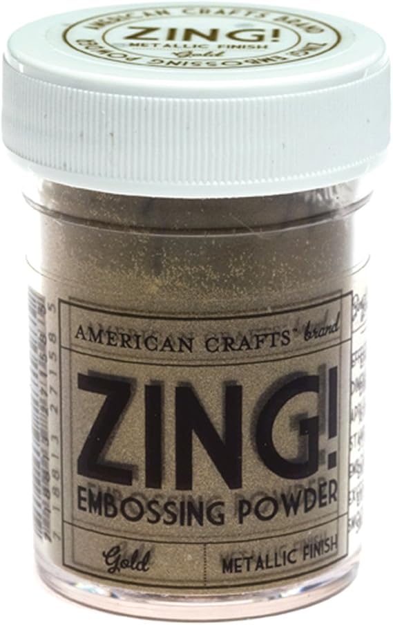 Amazon.com: American Crafts Zing! Metallic Embossing Powder, 1-Ounce, Gold