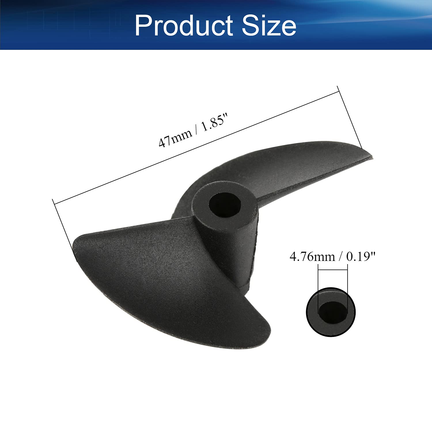 Snapklik.com : 2Pcs 2 Blades Propellers For Ship Model RC Boat ...