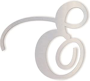 Amazon.com: Cursive Metal Letter E, for Front Door, for Above Crib, for ...
