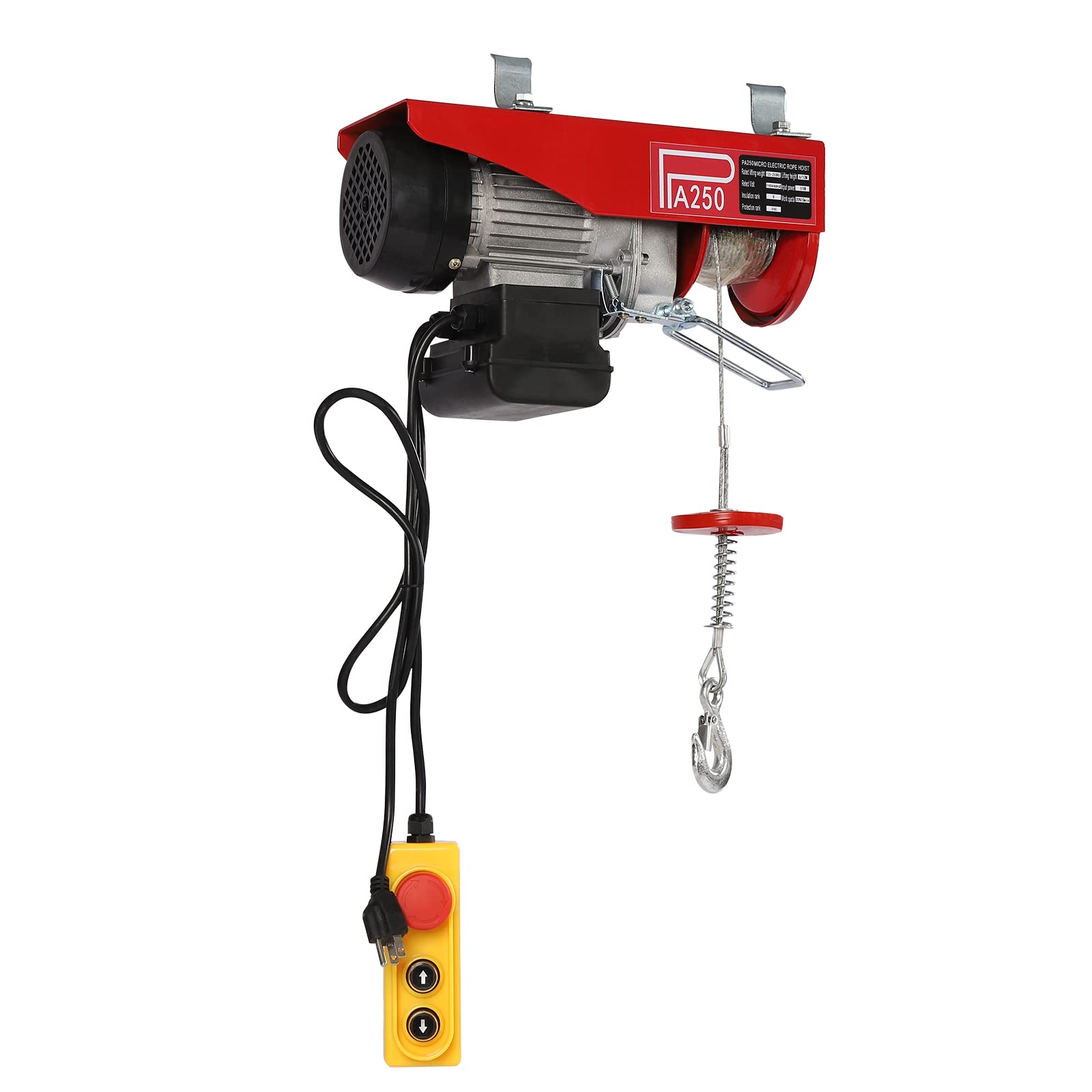 Snapklik.com : 110V 550 Lbs Lift Electric Hoist, Electric Winch, Garage ...
