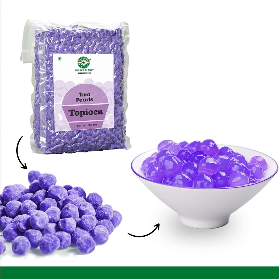 Buy The Tea Planet Taro & Tapioca Pearls for Bubble Tea, Milkshakes ...