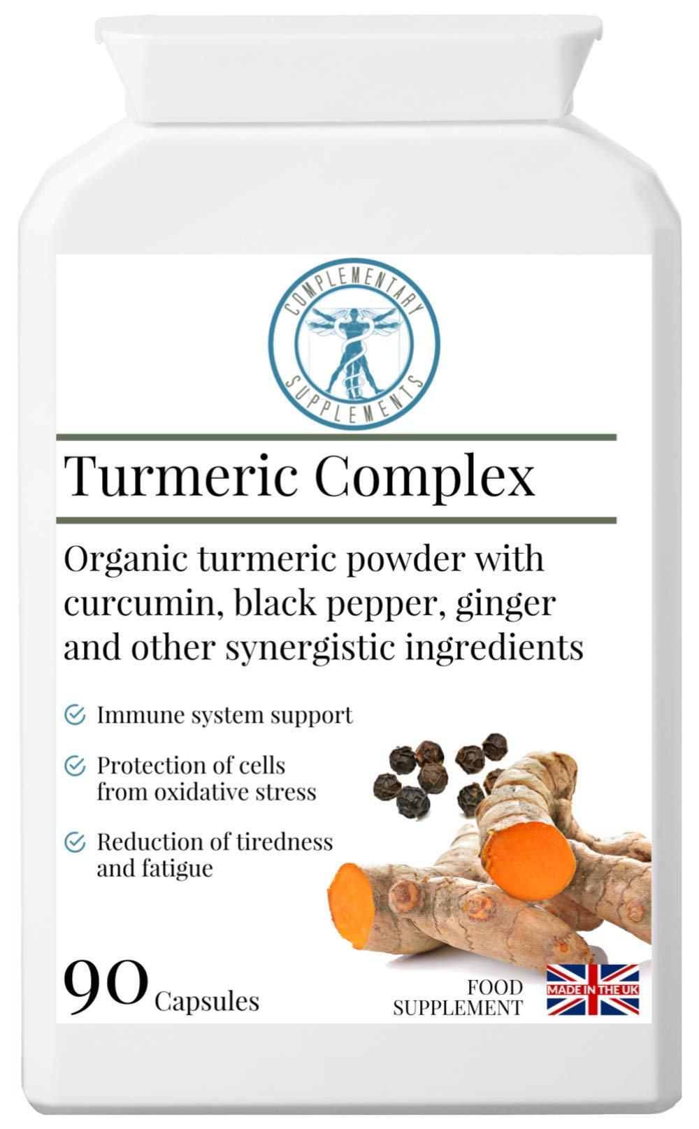 Buy Complementary Supplements - Turmeric Complex – High Strength - s ...