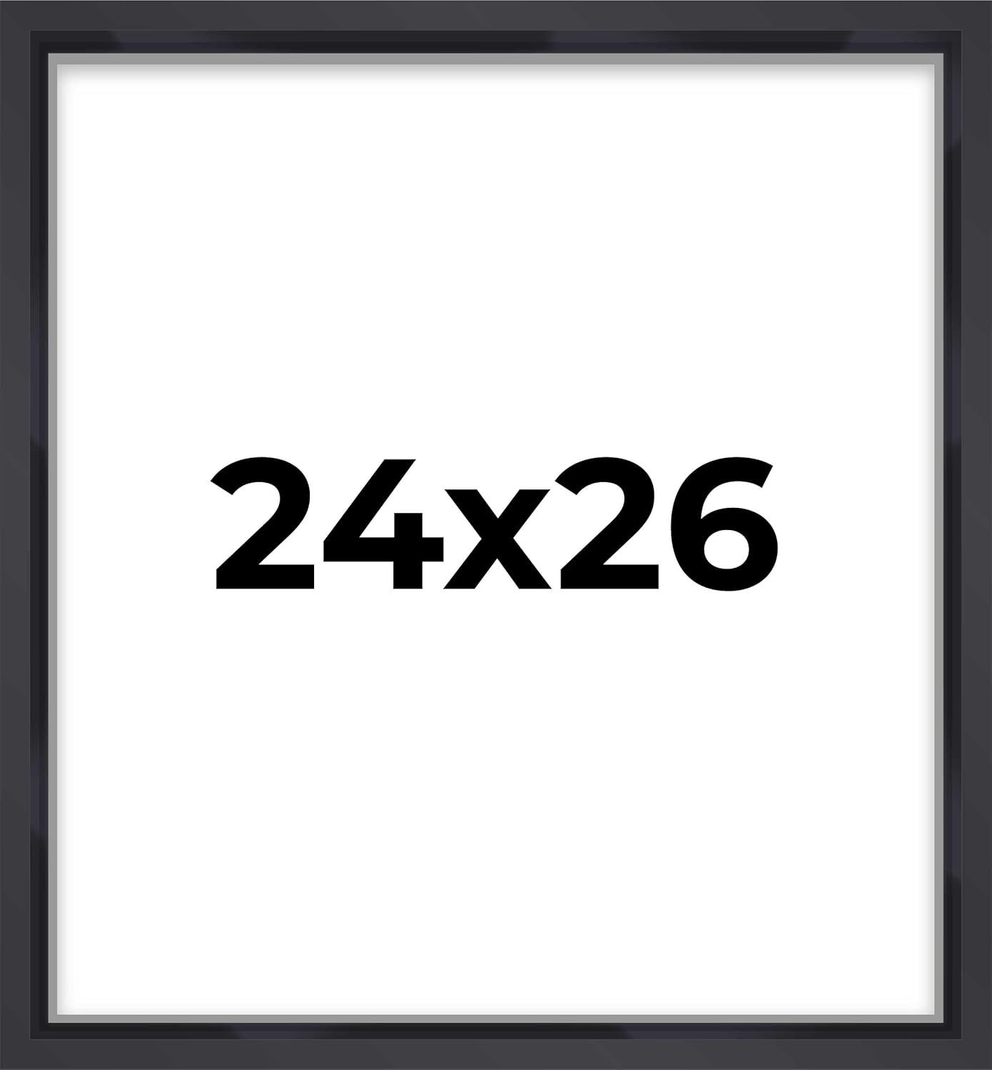 Amazon.com - 24x26 Shadow Box Frame Contemporary Black | 3/4" Depth of ...