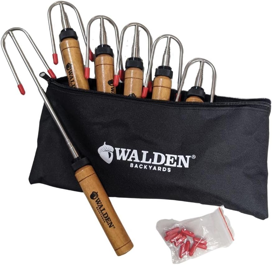 Amazon.com: Marshmallow Sticks for Fire Pit - 34" Extra Long Roasting ...