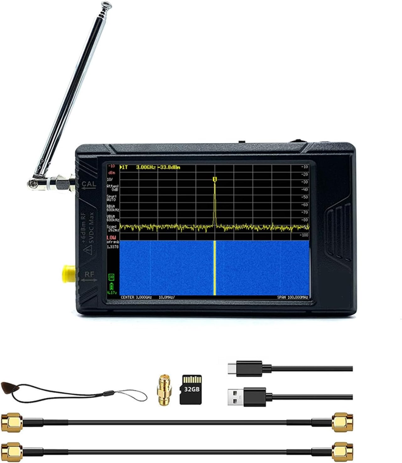 Ultra Spectrum Analyzer, Handheld Miniature Spectrum Analyzer, 4.0 Inch ...