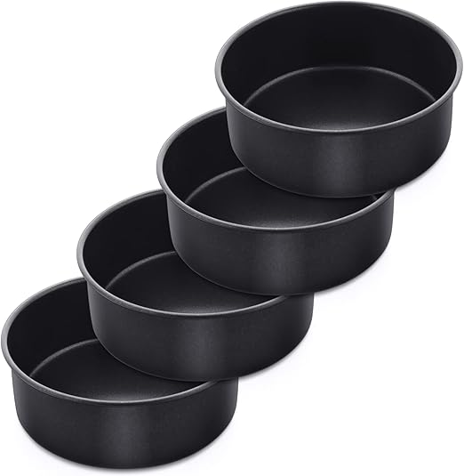Amazon.com: P&P CHEF 6 Inch Cake Pans, Non-Stick Round Baking Pan ...