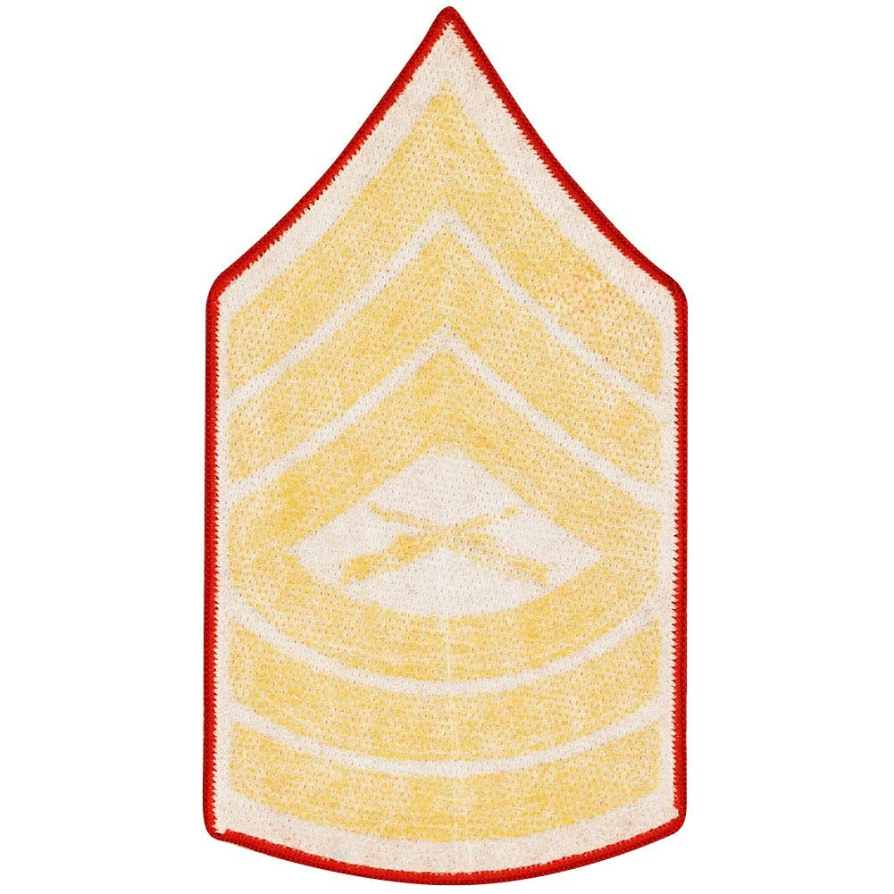 Usmc Service Stripe Usmc Men's Chevron Gold On Red Merrowed Gysgt ...