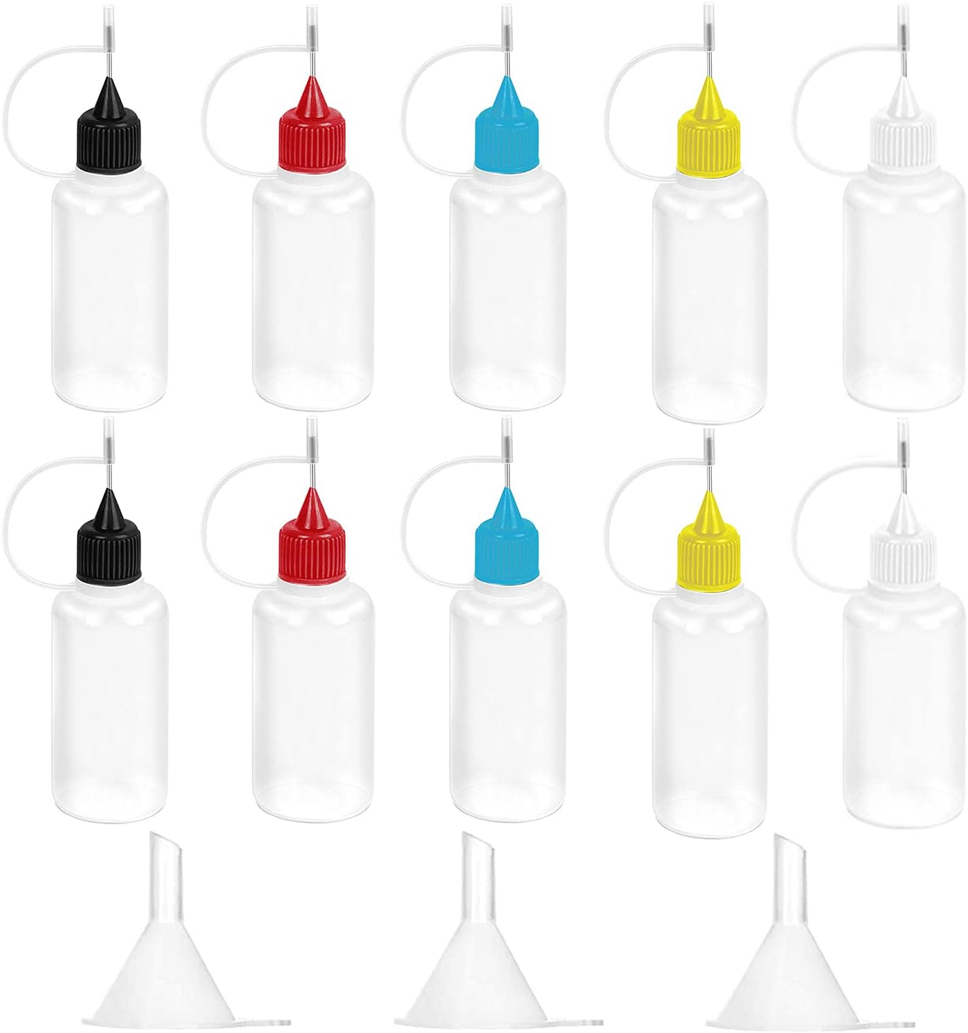 Amazon.com: Goiio 10 Pcs 1 Ounce Precision Tip Applicator Bottle 30 ML ...