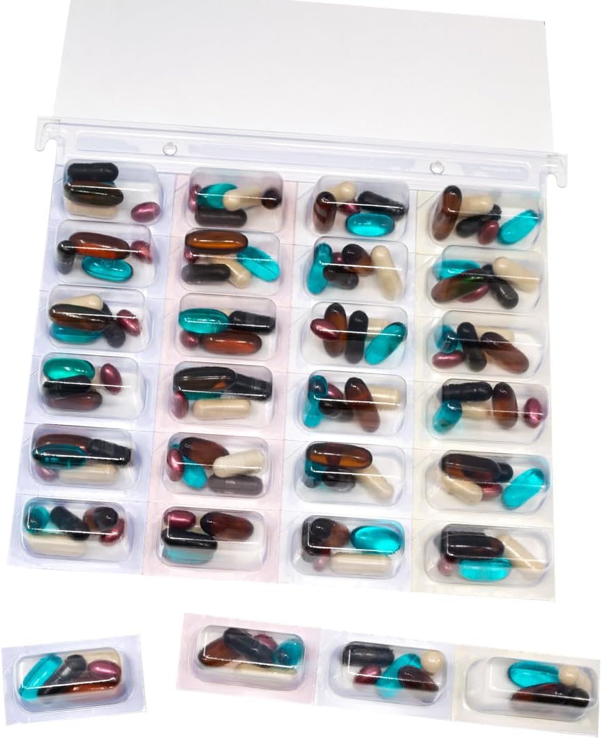 Amazon.com: Cold Seal Medication Blister Cards, 4 Pack 2XL Controlled ...