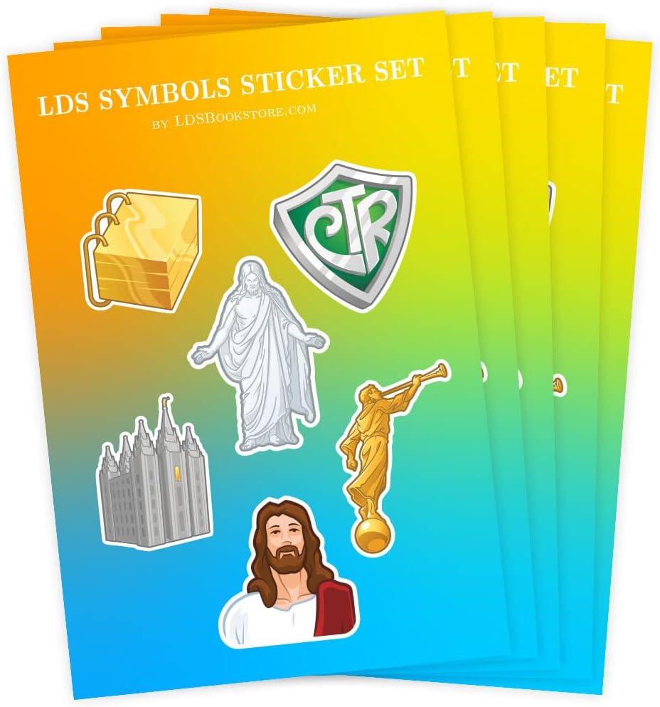 Amazon.com: LDS Symbols Sticker Sheet for LDS and Latter-Day Saint ...
