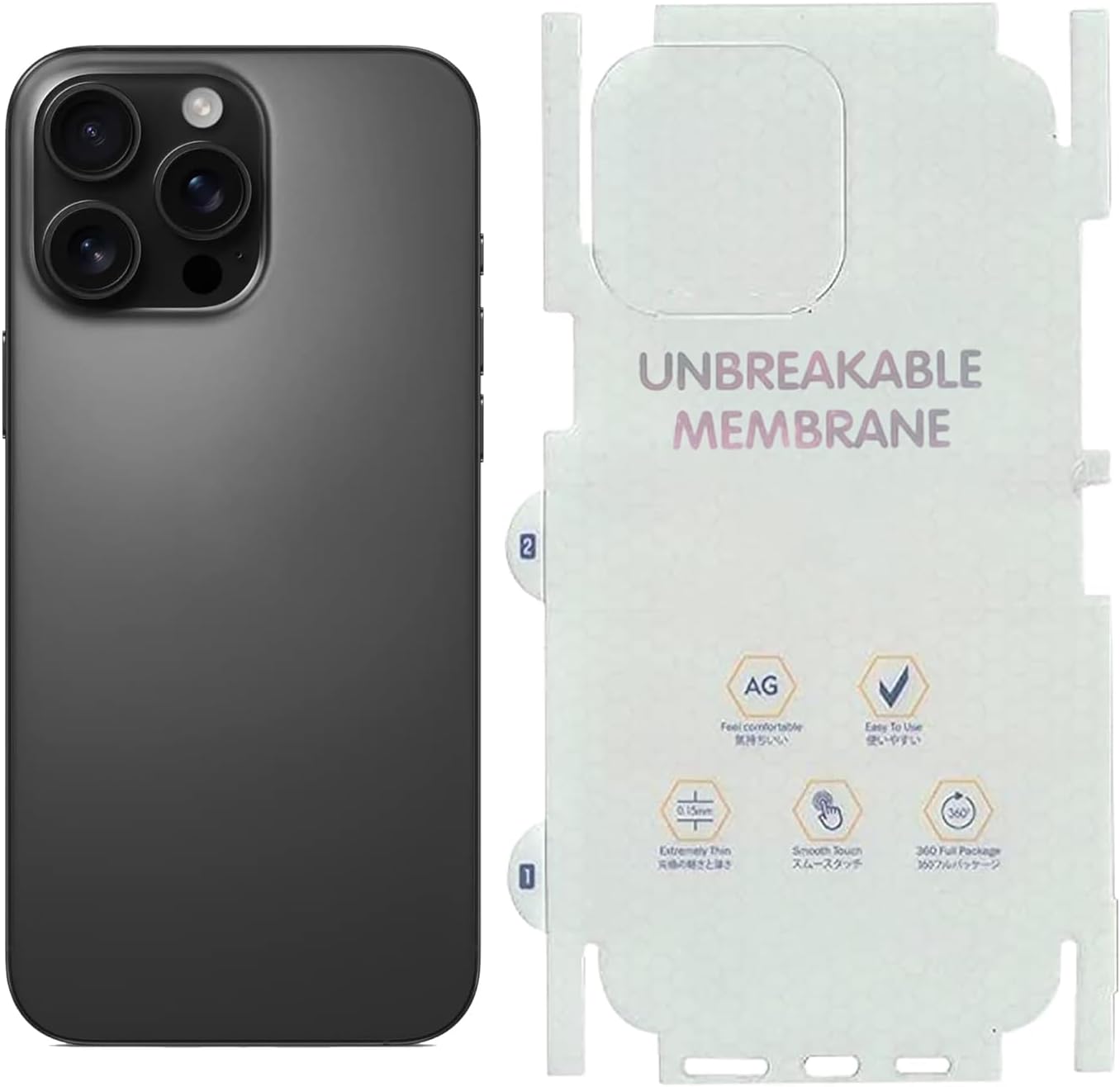 Amazon.com: Premium Mobile Protective Film for iPhone 16, Unbreakable ...