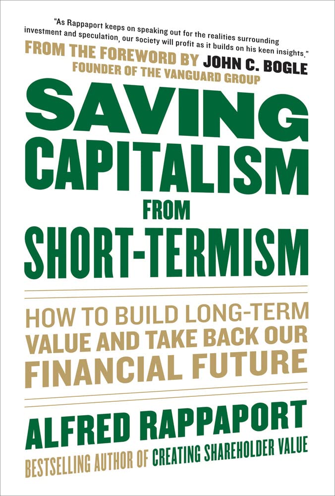 Amazon.com: Saving Capitalism From Short-Termism: How to Build Long ...