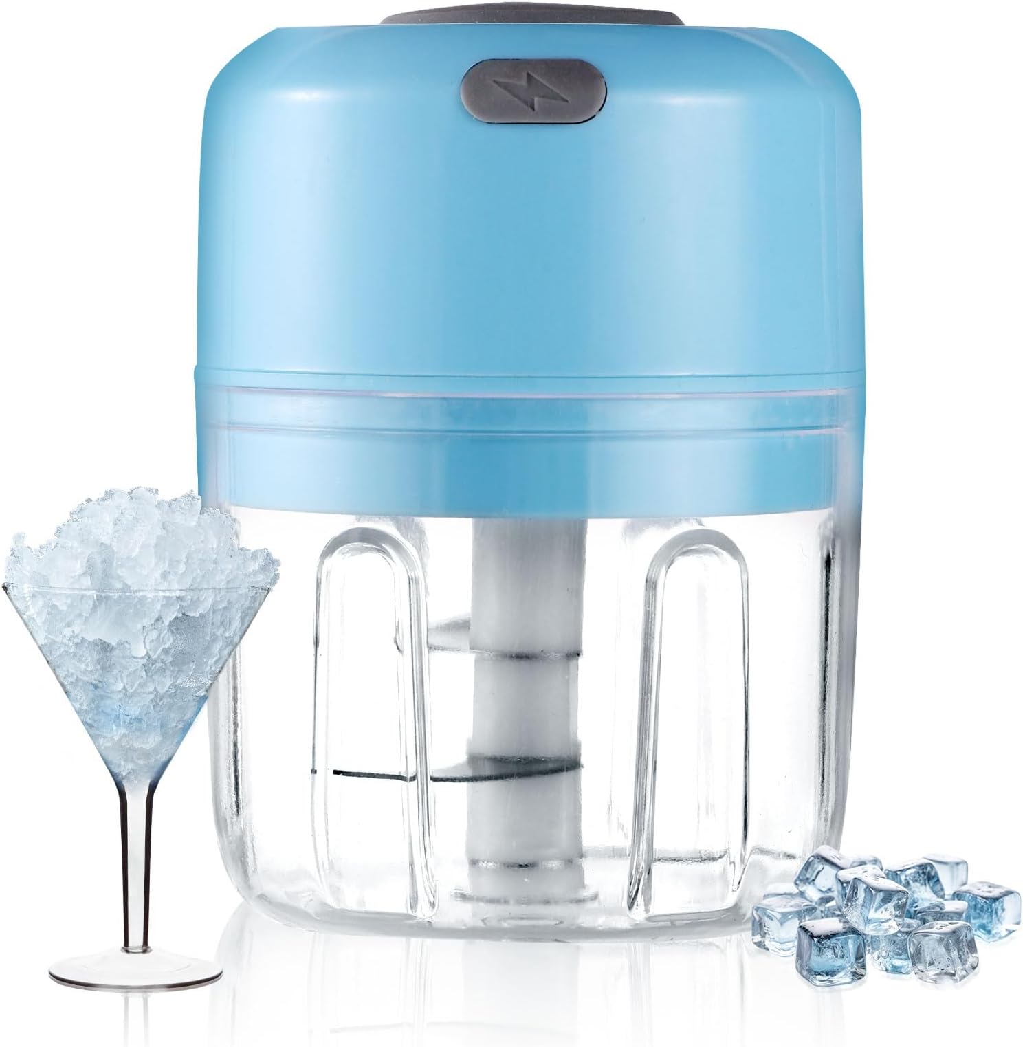 Amazon.com | Mini Home Shaved Ice Machine, Household Ice Crusher, 8.5 ...