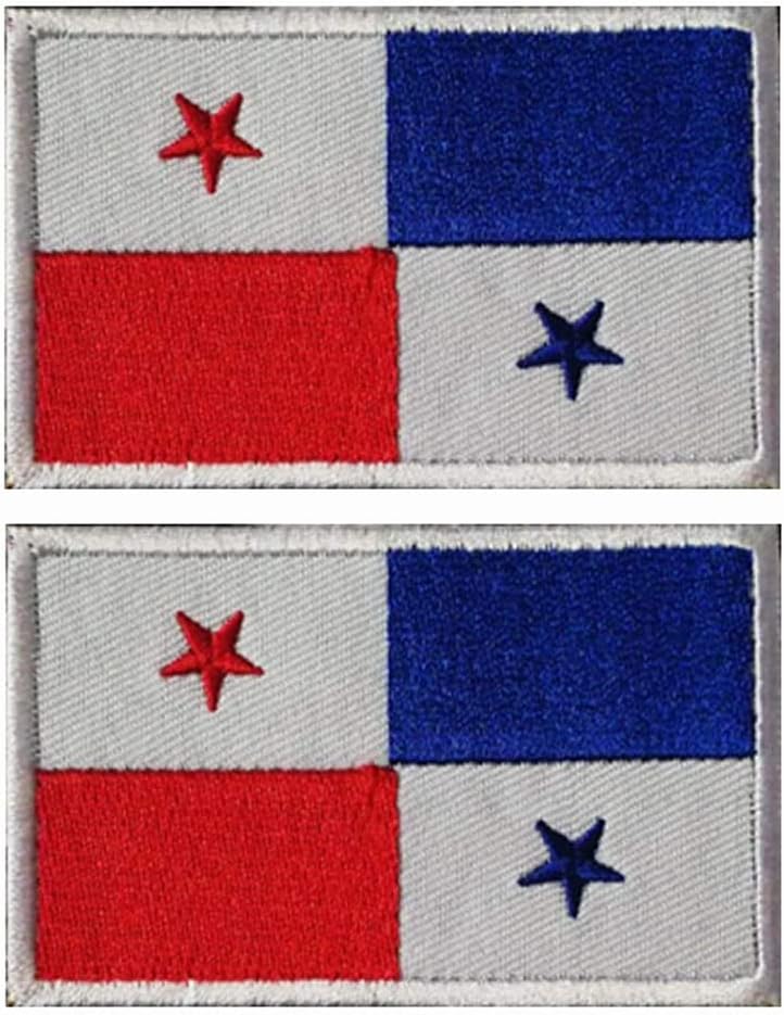 Amazon.com: ShowPlus 2PCS Panama Flag Patch Military Embroidered ...