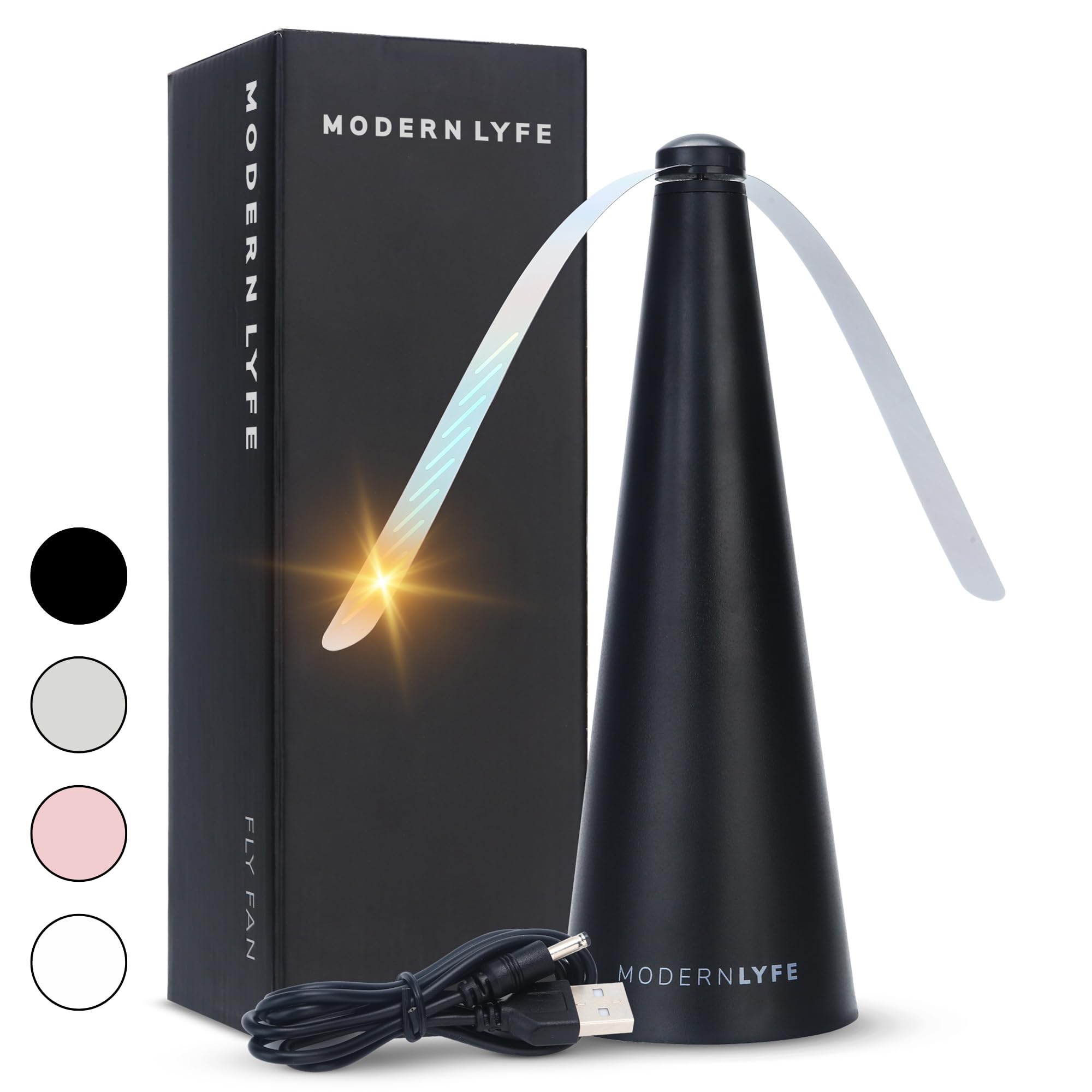 Amazon.com: Fly Fans for Tables by ModernLyfe - USB or AA Battery ...