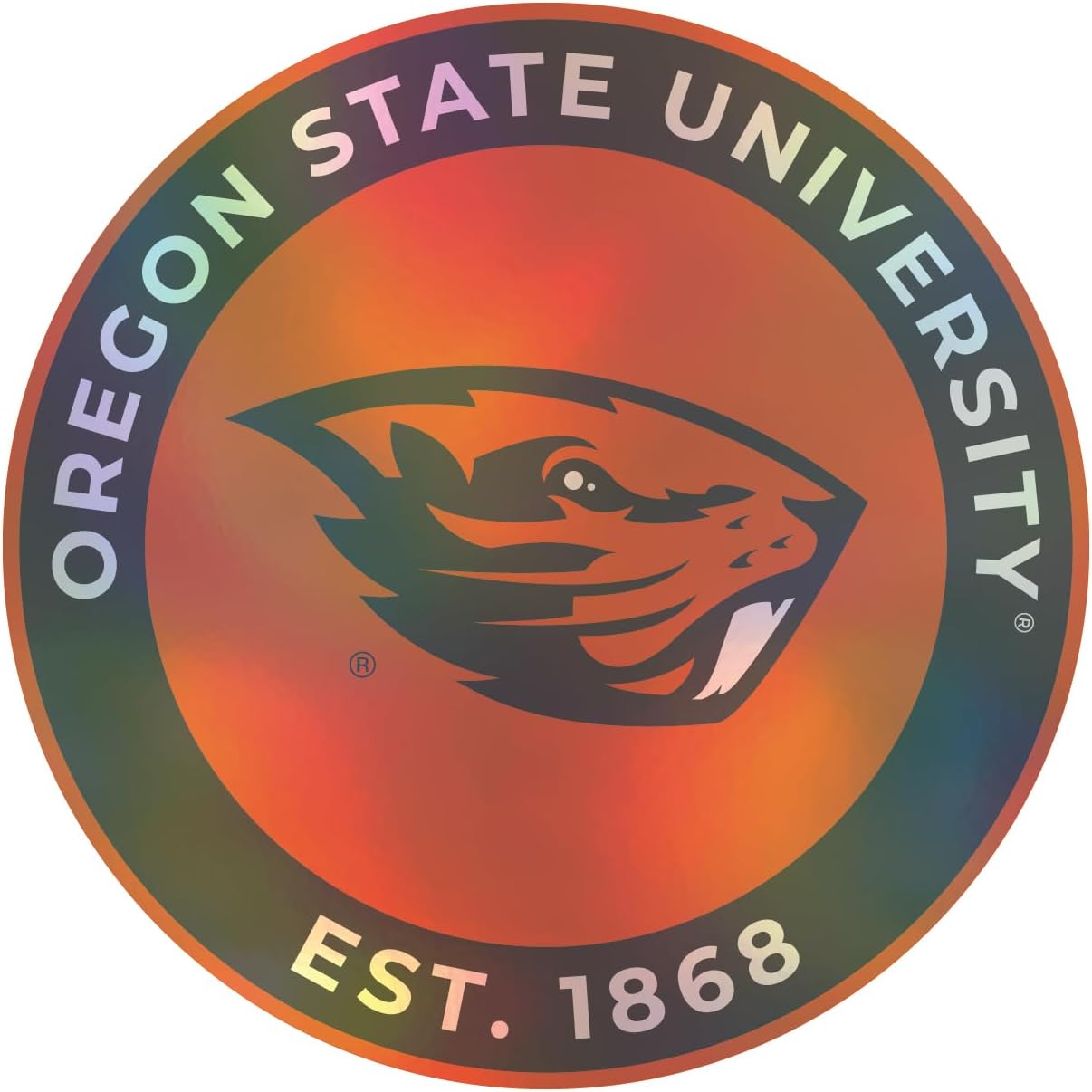 Amazon.com: Oregon State Beavers 3-Inch Holographic Vinyl Decal Sticker ...