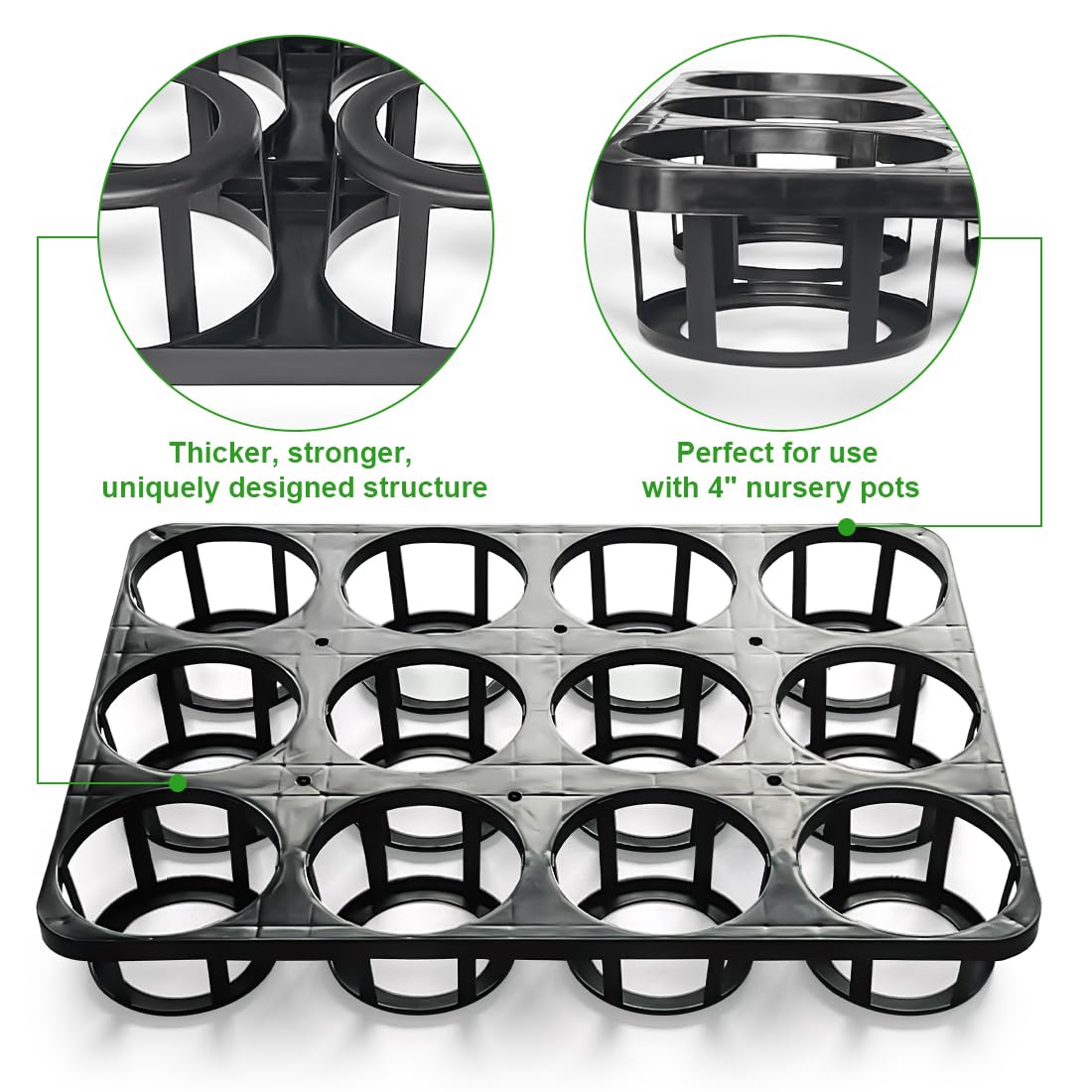 Snapklik.com : RooTrimmer 12 Cell Nursery Planter Pots Trays, Plant Pot ...