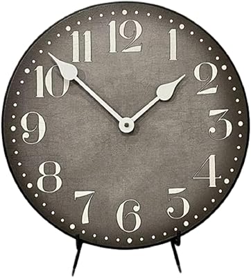 Amazon.com: Vintage White Wall Clock | Ultra Quiet Quartz Mechanism ...