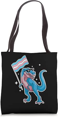 Amazon.com: Dinosaur T-Rex Trans LGBT Pride Flag Pronouns Transgender ...