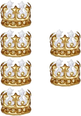 Amazon.co.jp: [GREENADSCAPE] 6pcs Inflatable Crowns Fun Party ...