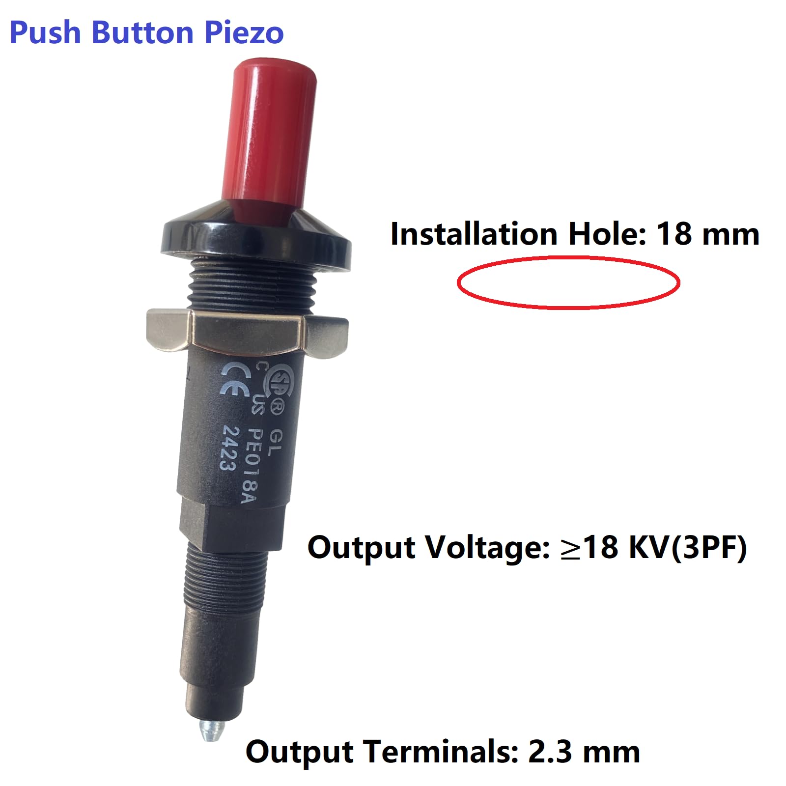 Snapklik.com : Piezo Ignition Kit 2-Pack, Ceramic Electrode & Push ...