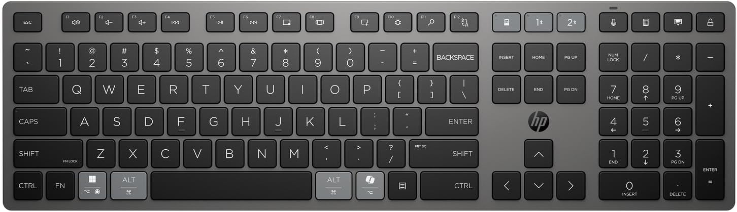 HP 720 Multi-Device Rechargeable Wireless Keyboard | Ultra-fast ...