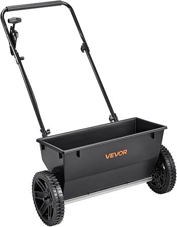Amazon.com: VEVOR Lawn Drop Spreader, 50LBS Capacity, Walk-Behind Push ...