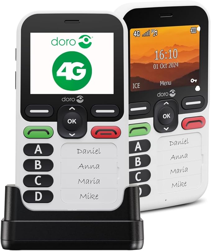 Doro - Leva X10 - Senior Mobile Phone - Unlocked 4G Phone - 4 Pre ...