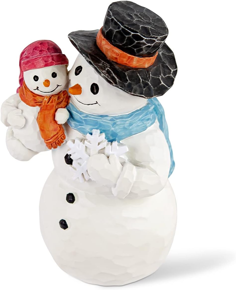 Amazon.com: Napco 52911 Poinsettia Candy Cane Snowmen Green, Red, White ...