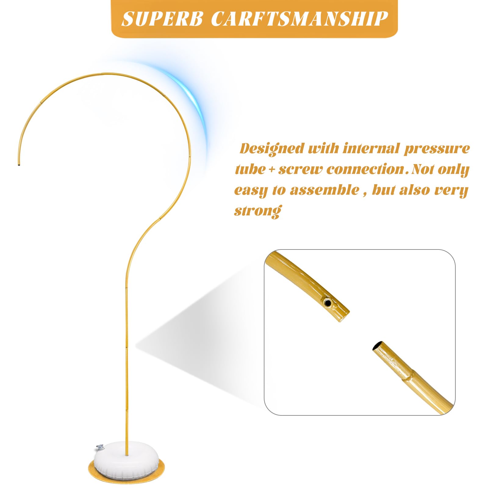Snapklik.com : ZpigToor Metal Question Mark Arch Backdrop Stand Gender ...
